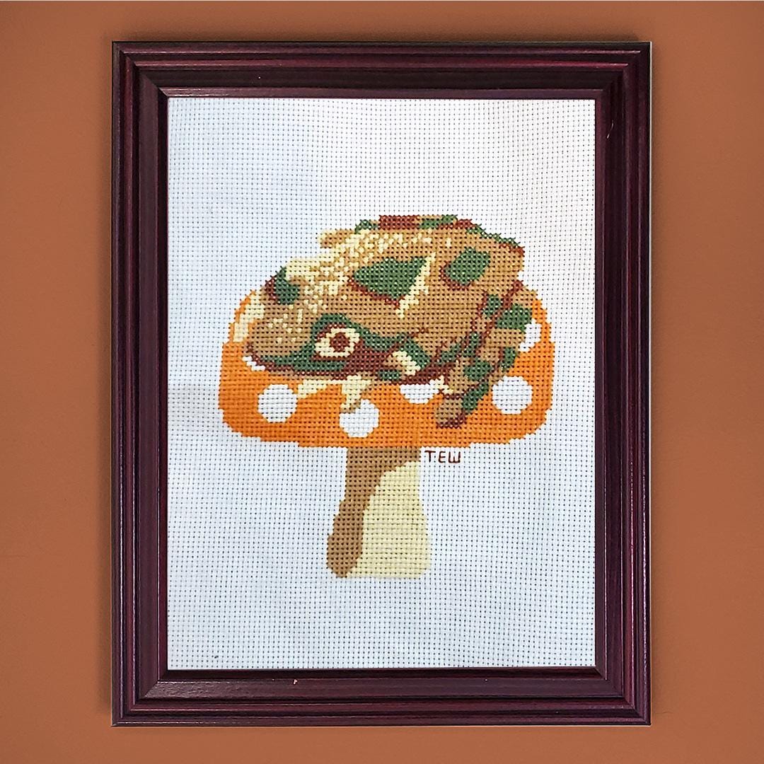 Toad Stool Cross-stitch Pattern - Etsy