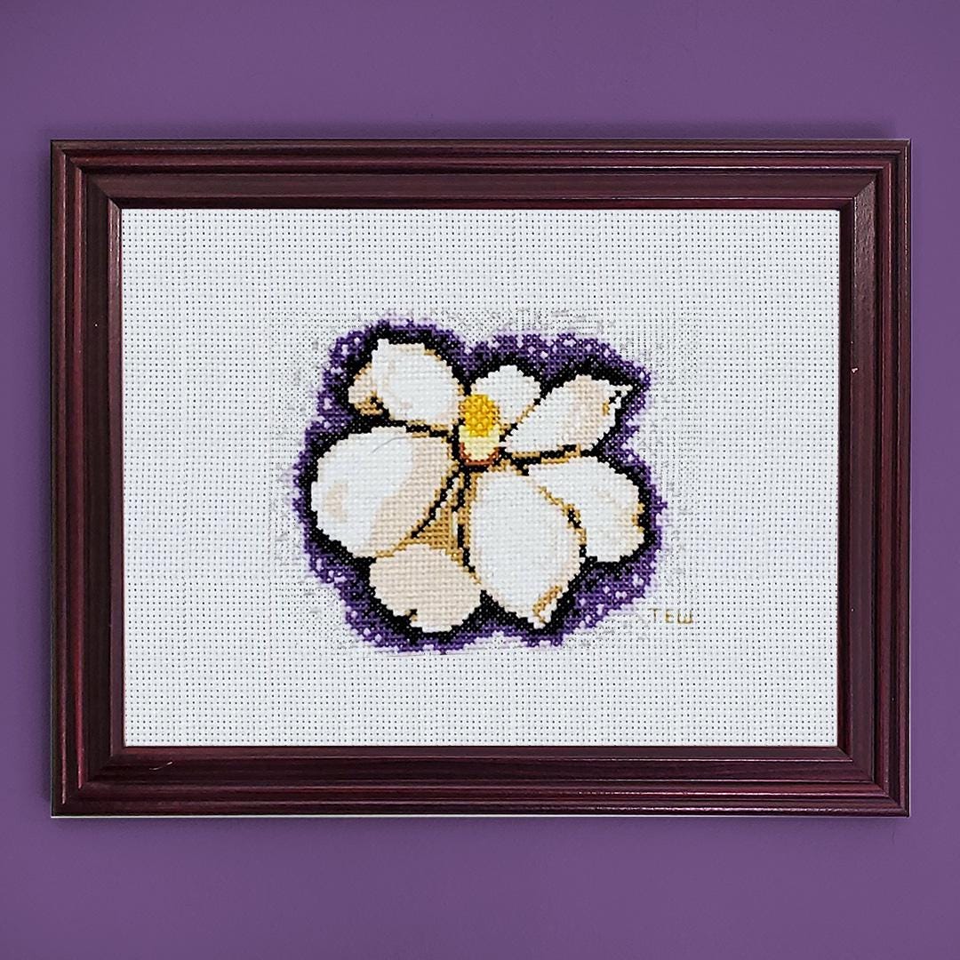 Magnolia Cross-stitch Pattern - Etsy