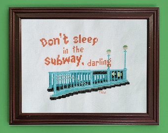 Times Square Subway Cross Stitch Pattern - Etsy