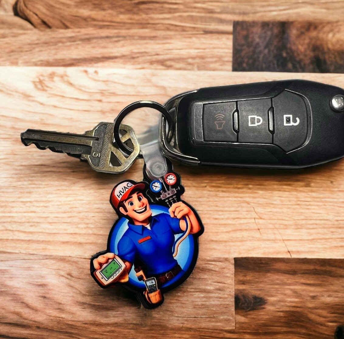 HVAC Service Keychain - Etsy