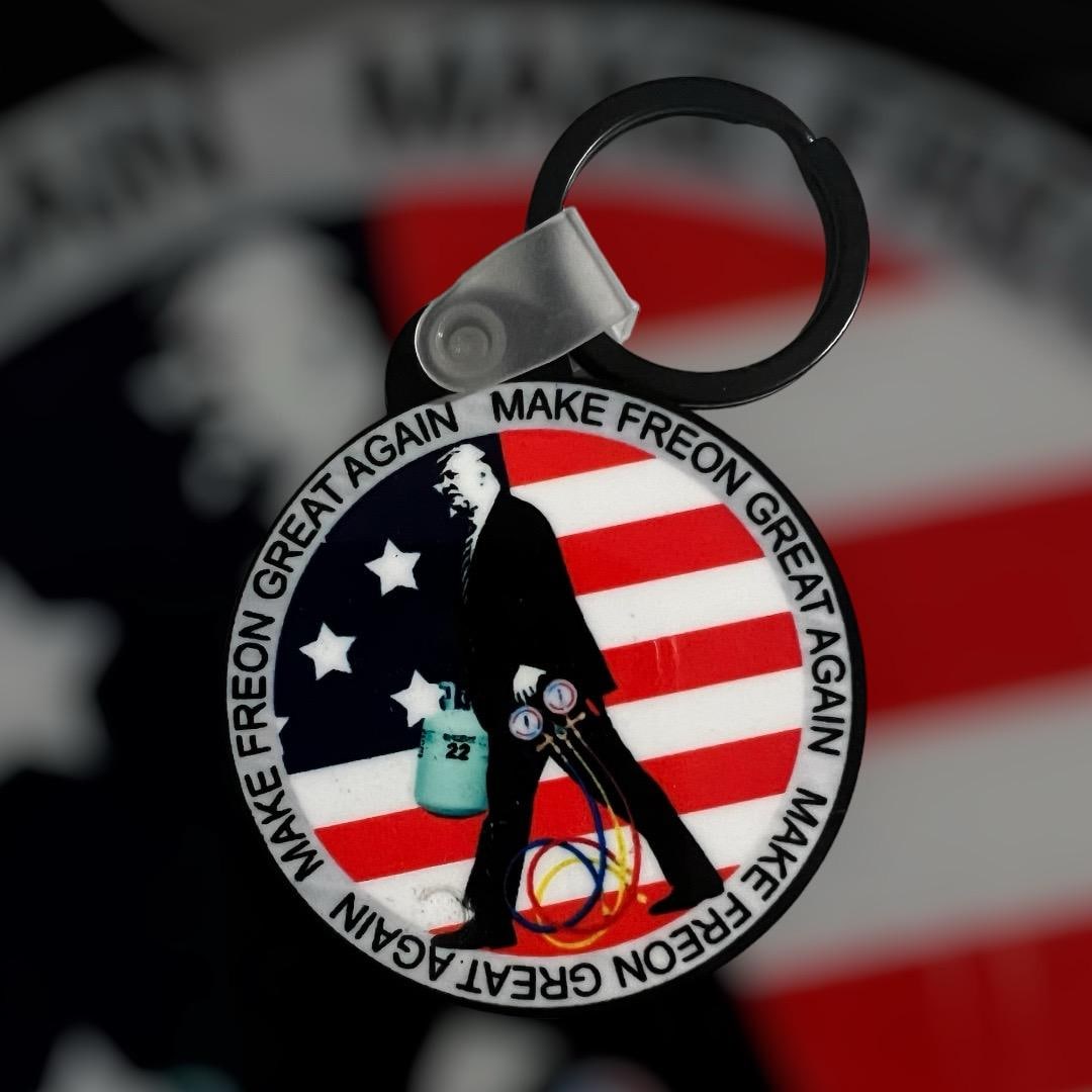 Wood Make Freon Great Again Keychain - Etsy