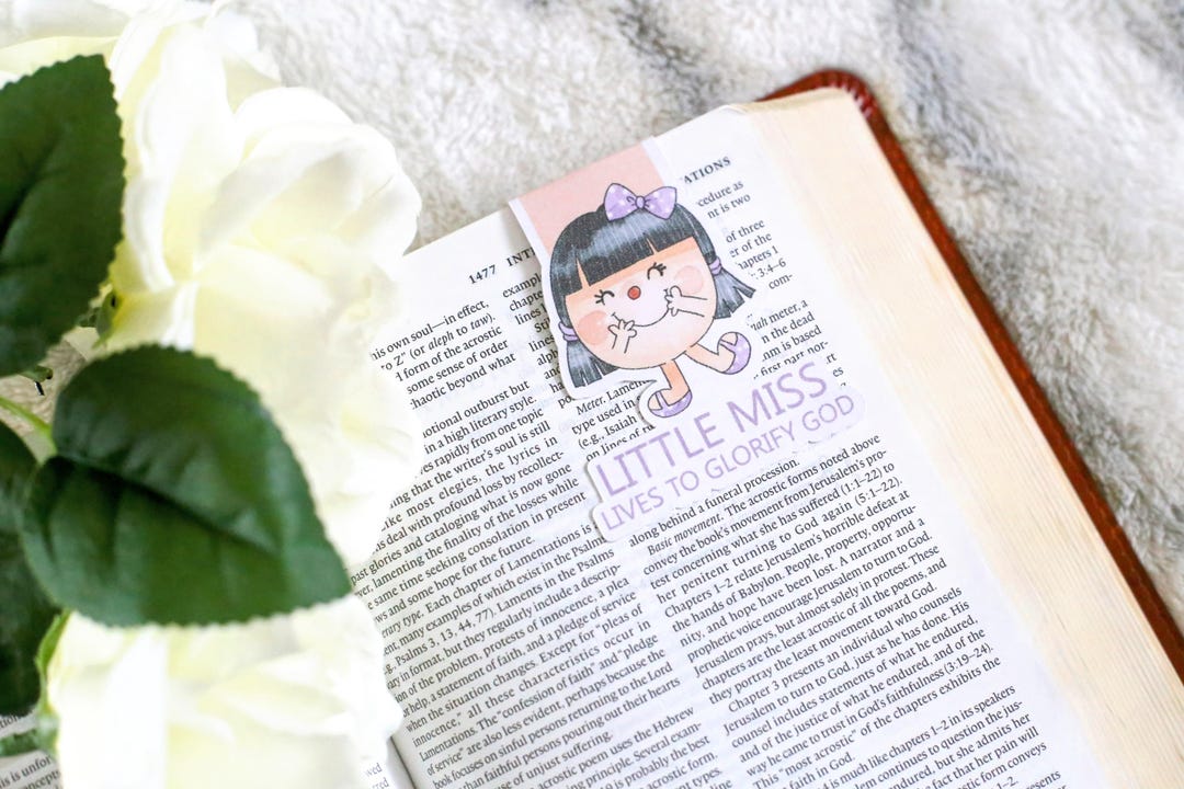 Magnetic Bookmark Little Miss Lives to Glorify God Christian Journaling ...