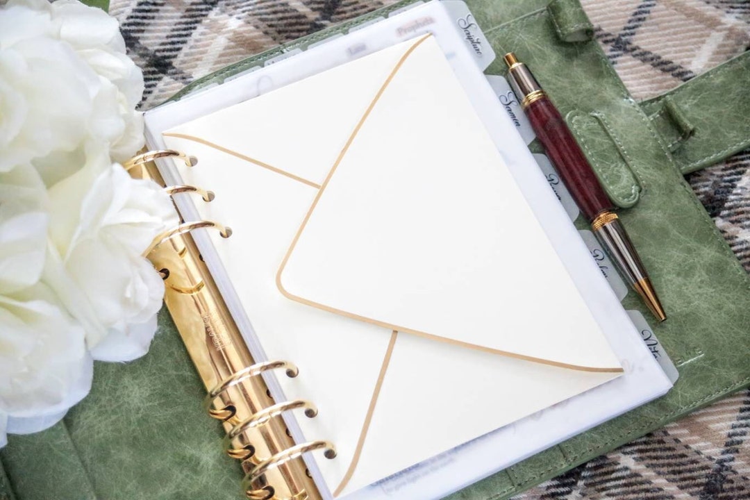 Envelope Planner Insert for A5 and Personal Wide Size Planner Insert ...