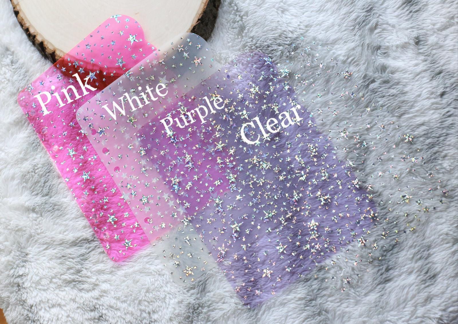 Sparkly Stars Planner Dashboard for A6 B6 Pocket Planner Sparkly Insert ...