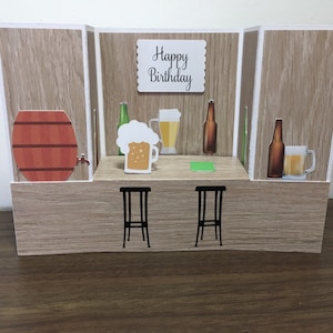 Handmade Bench/pop up 3D Fold Card Happy Birthday Card - Etsy