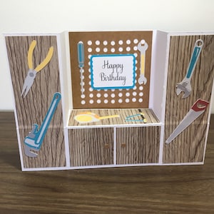 Handmade, Bench/pop up 3D Fold Card, Happy Birthday Card, Men’s Card ...