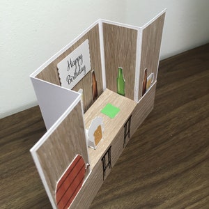 Handmade Bench/pop up 3D Fold Card Happy Birthday Card - Etsy