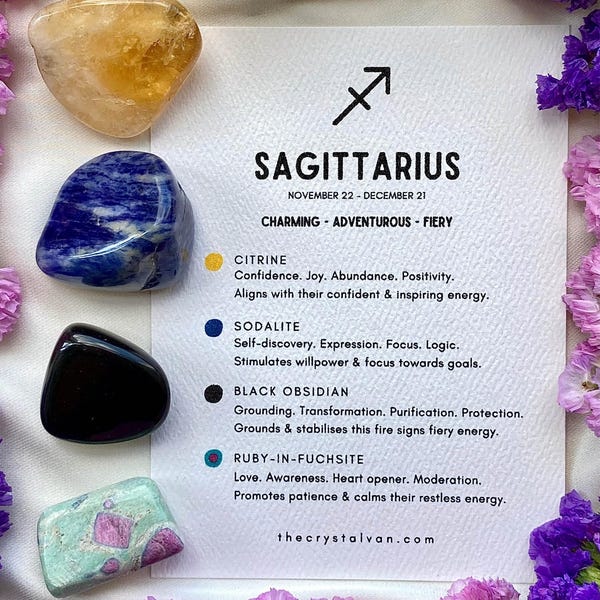 Cancer Zodiac Crystal Kit June Birthstone, July Birthstone, Crystals ...