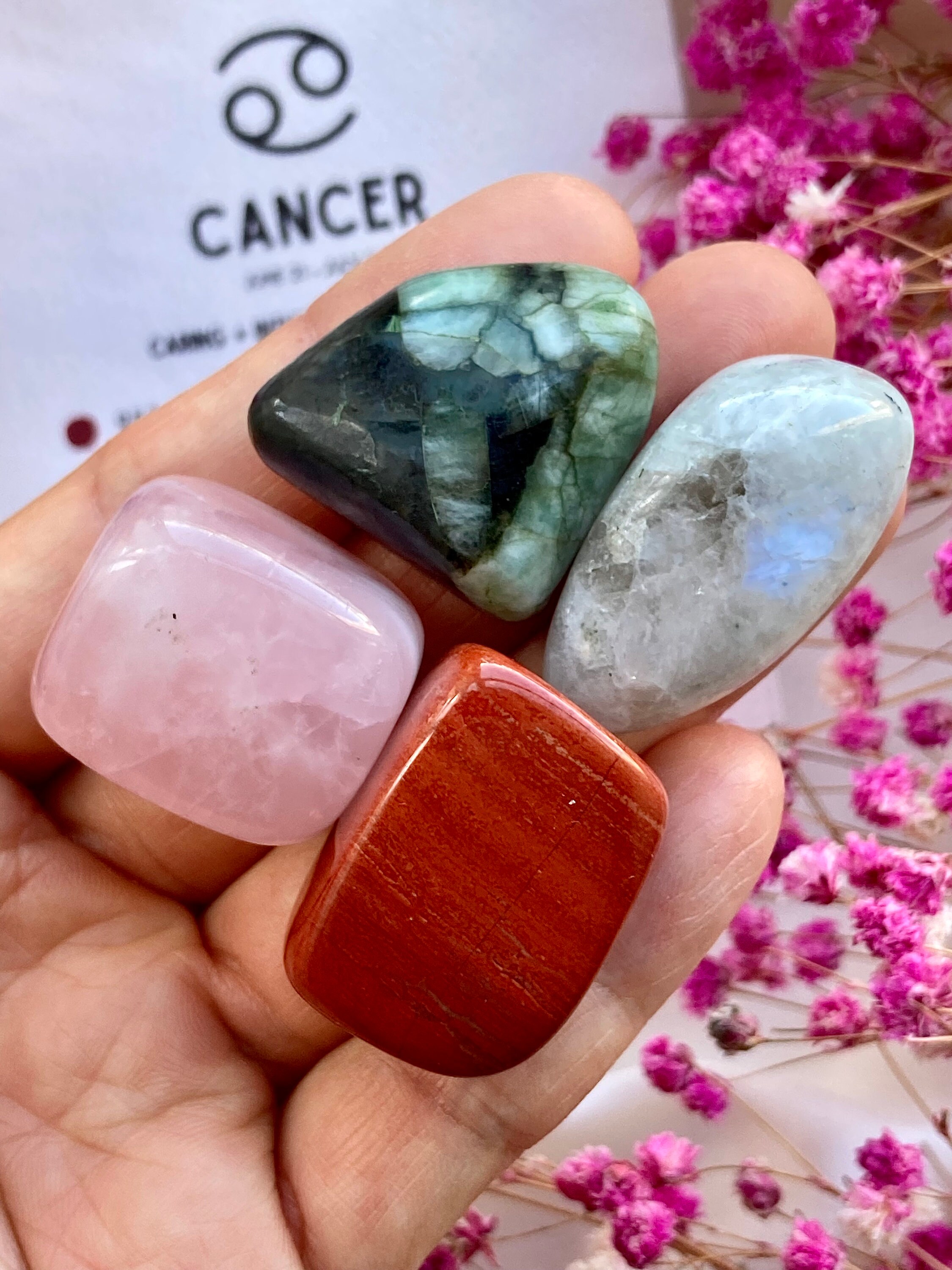 Cancer Zodiac Crystal Kit | June Birthstone, July Birthstone, Crystals ...