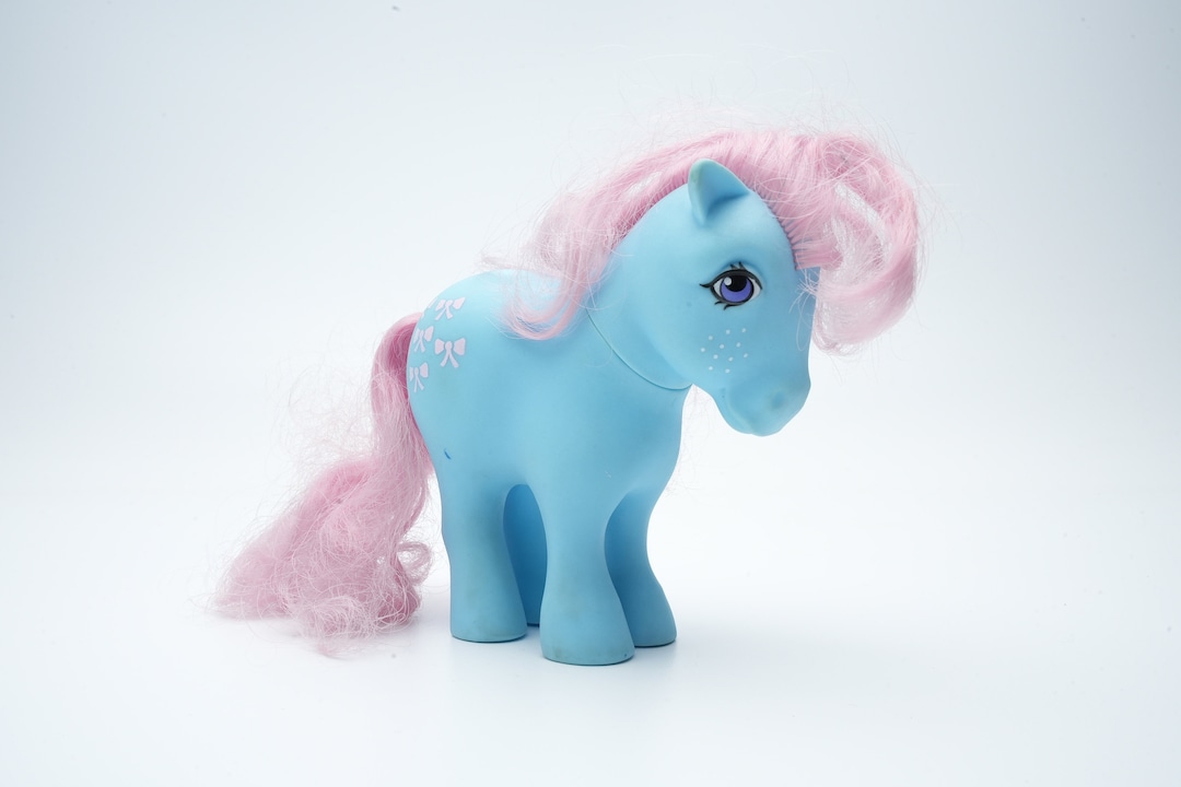 Bowtie Blue Pony With Pink Bows G1 My Little Pony My Little Pony Horses ...