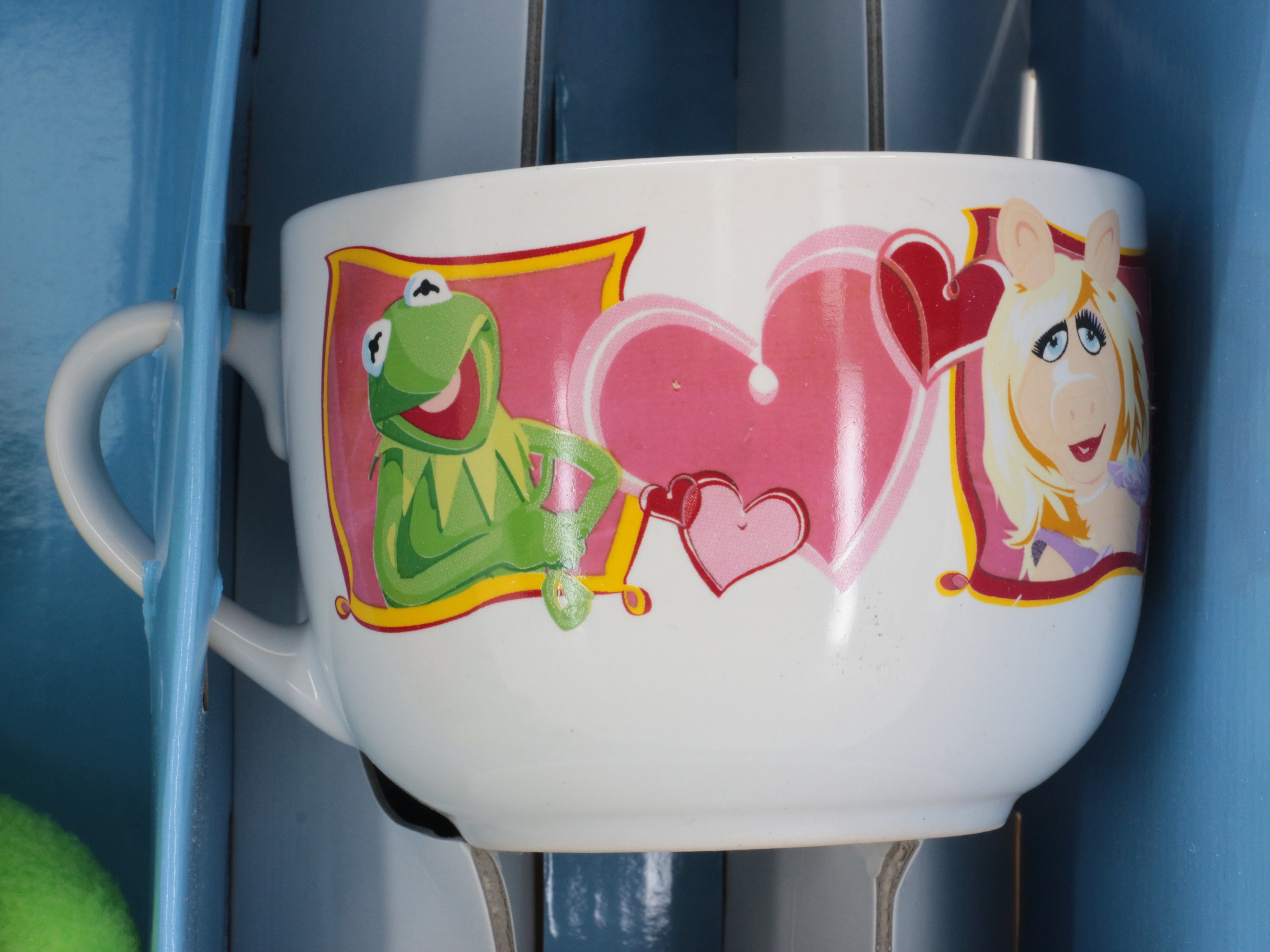 Super Rare Kermit the Frog Gift Set With Plush and Two Cups - Etsy