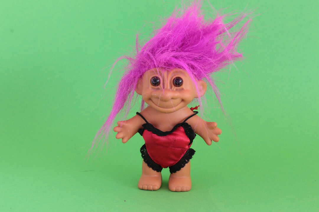 Vintage Dam Troll in Original Packaging | Classic Dam Troll in Dress - Etsy