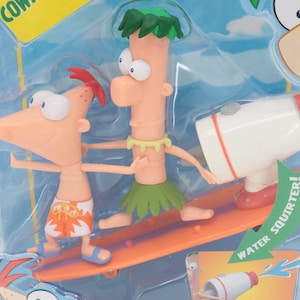 Disney Phineas and Ferb Phineas & Ferb Surfin' Tidal Wave Figure 2-pack ...