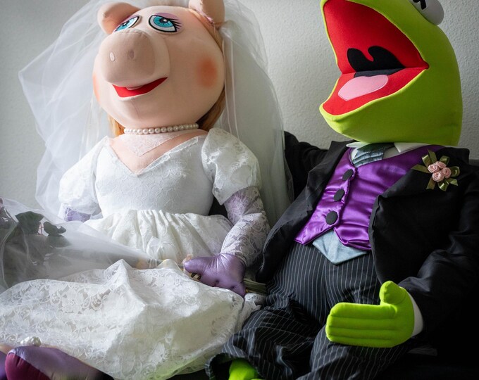 Two Mega Rare Muppets Puppets: Miss Piggy & Kermit the Frog - Etsy