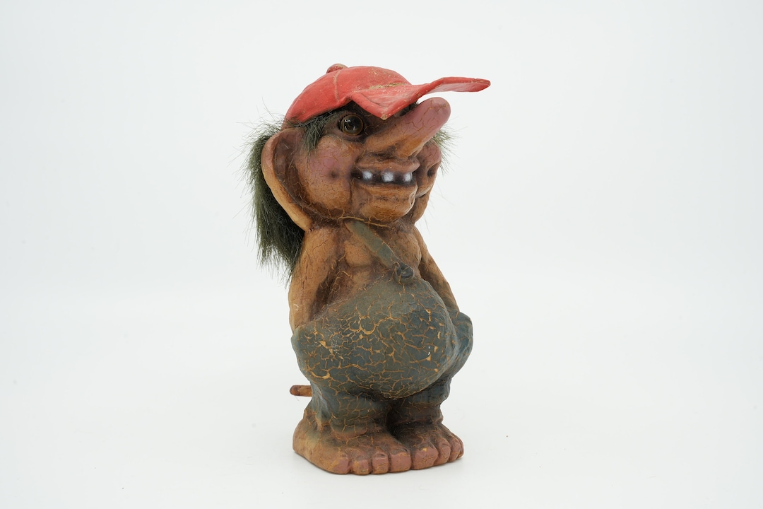 Rare Nyform Troll #1118 - Standing Troll With Red Cap - Etsy