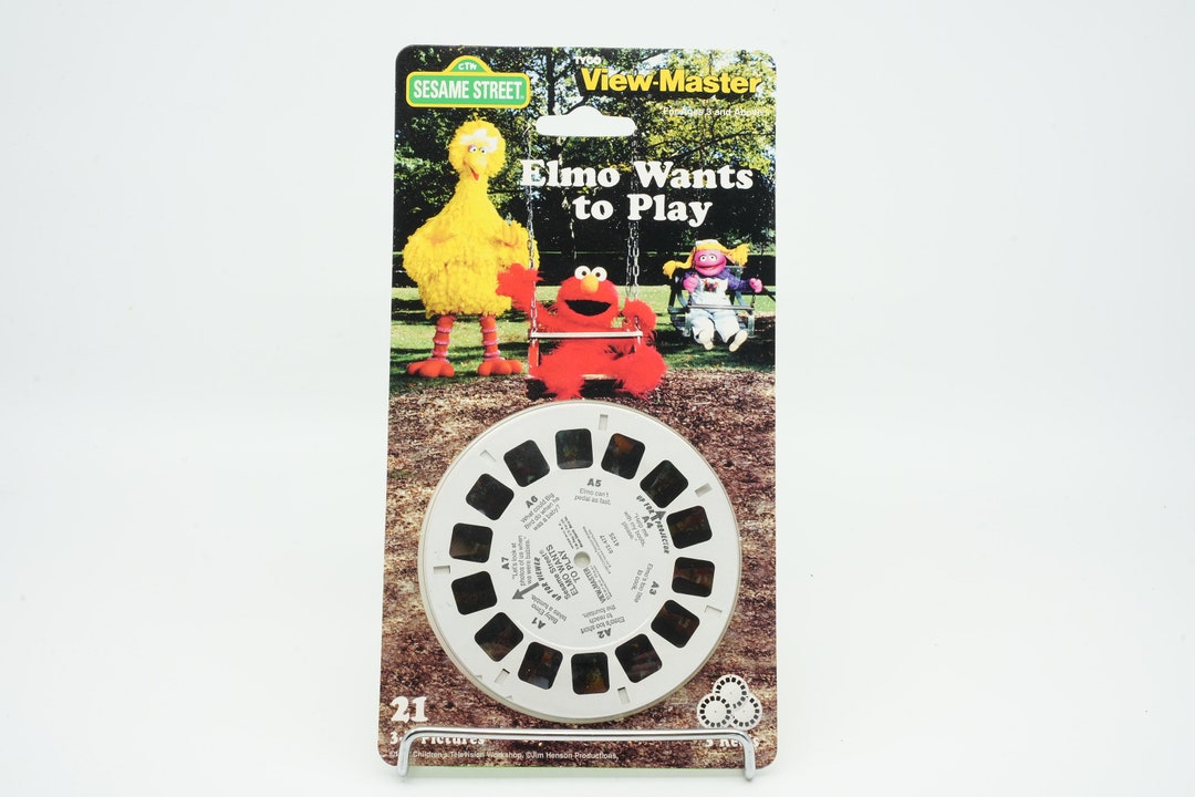 Vintage Viewmaster Elmo Wants to Play Sealed View Master Elmo Want to ...