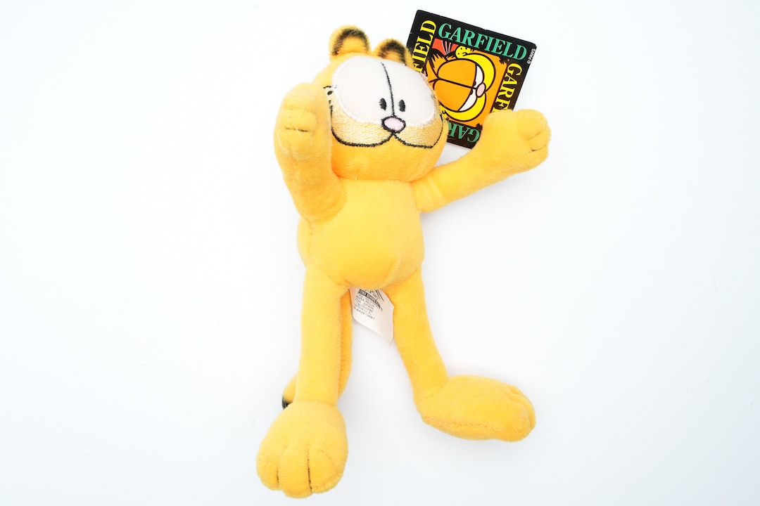 Garfield Mini Standing Plush | Adorable Vintage Garfield Cat Plush - Etsy
