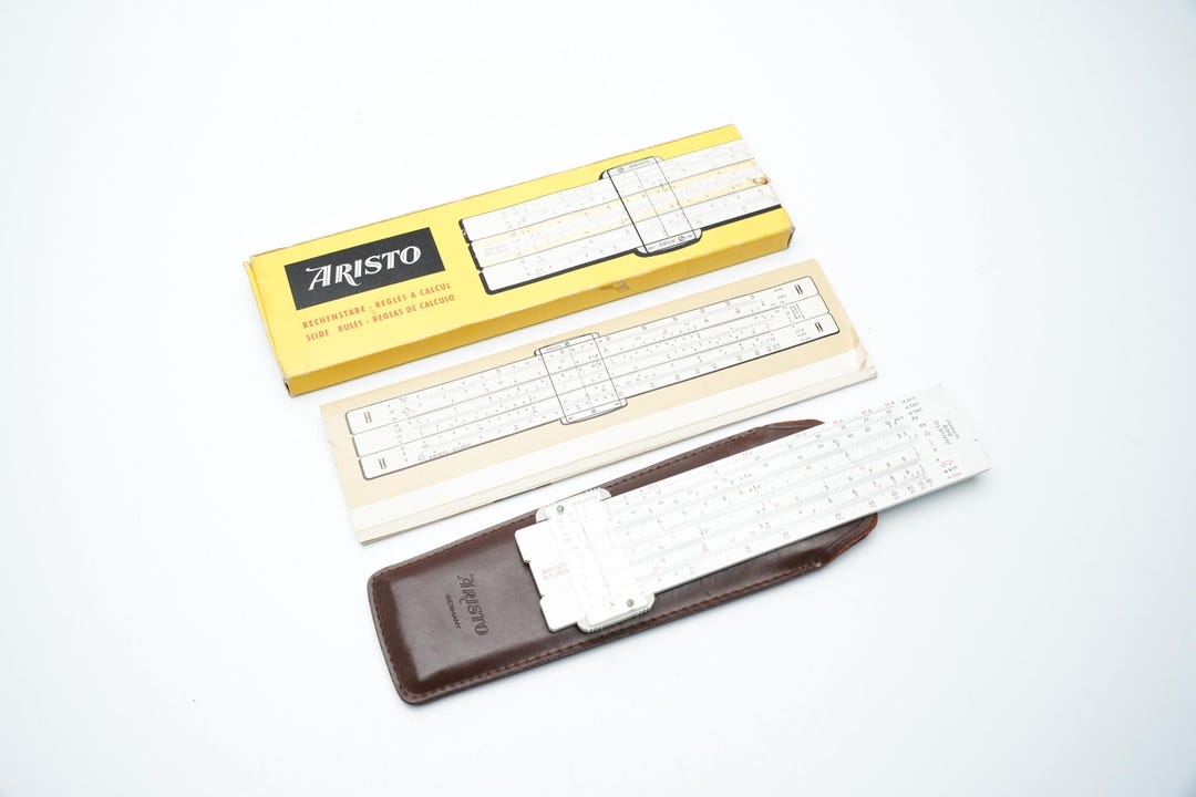 Vintage Aristo Studio Slide Rule – Model 868 – Complete With Case, Box ...