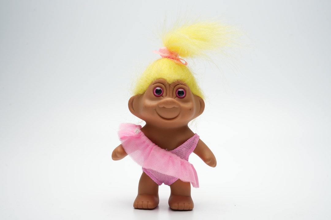 Vintage Ballet Troll in Pink Outfit With Yellow Hair – Adorable ...