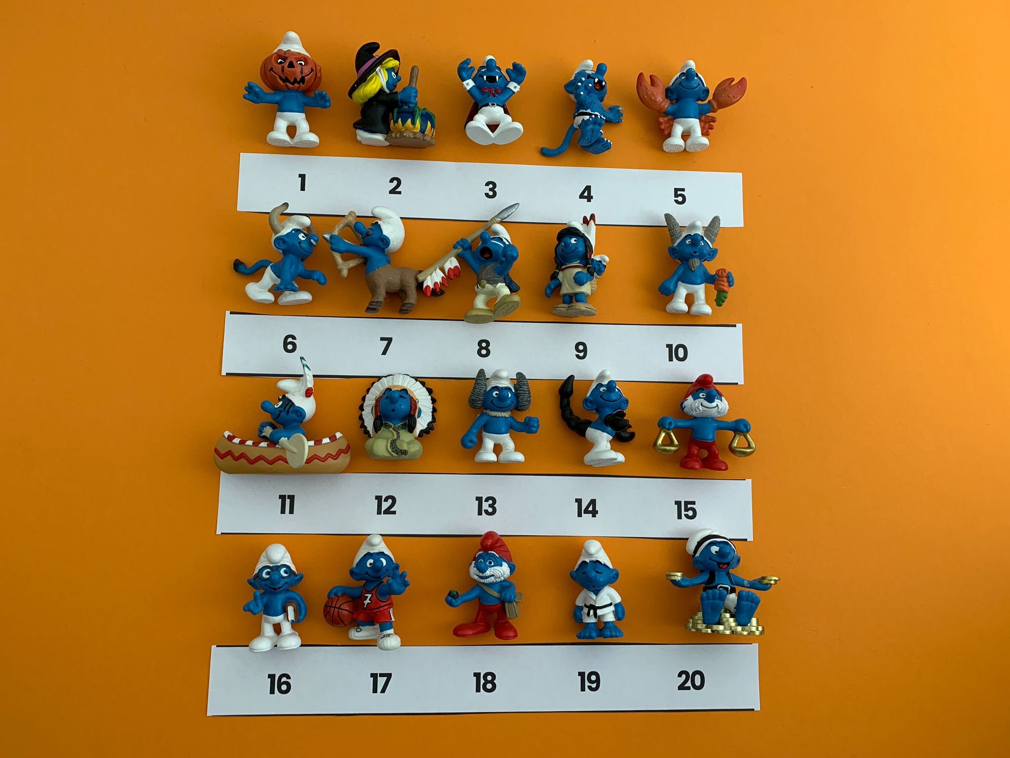 DIFFERENT SMURFS Vintage Smurfs PVC Figures Peyo Schleich - Etsy