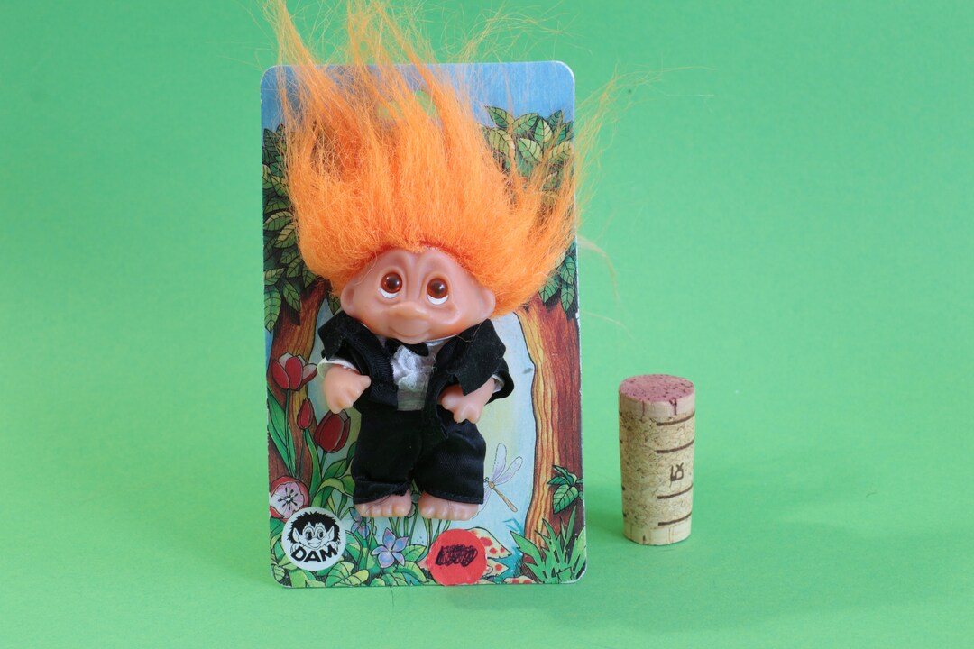 Vintage DAM Baby Troll #510 on Original Card – Troll Family Collectible ...