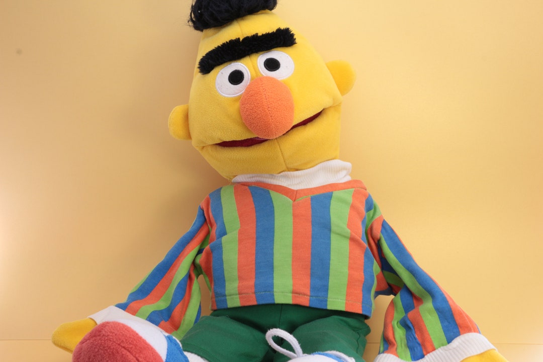 Vintage Bert Hand Puppet Bert From Sesame Street Living Puppets 65 Cm ...