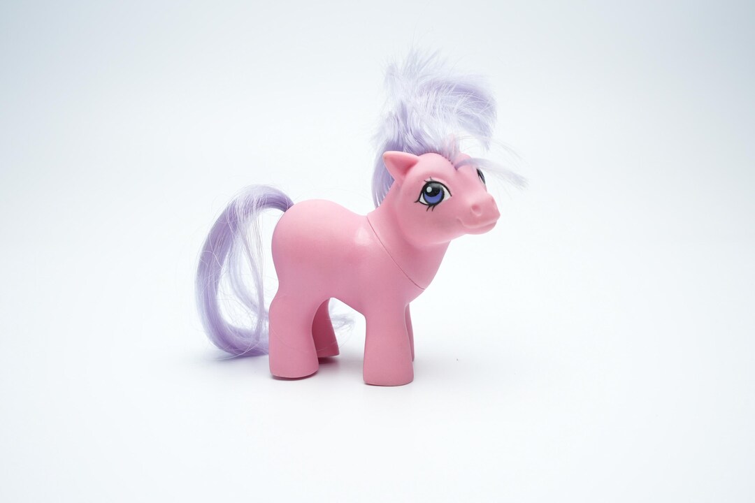 Vintage My Little Pony - Pink Pony With Purple Mane - Etsy