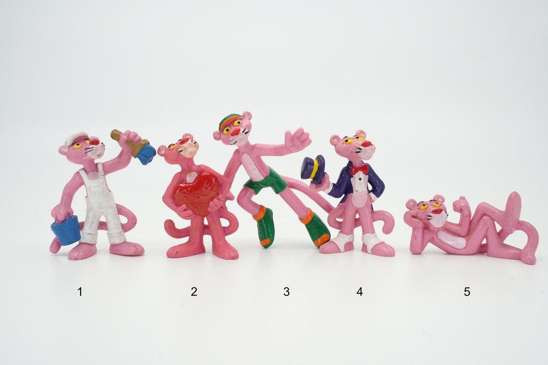 Pink Panther Pvc Figurines Bully 1983 United Artists West Germany (pink ...
