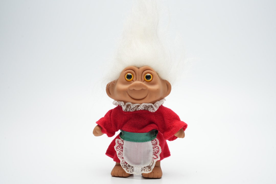 Vintage Troll in Traditional Outfit With White Hair – Charming ...