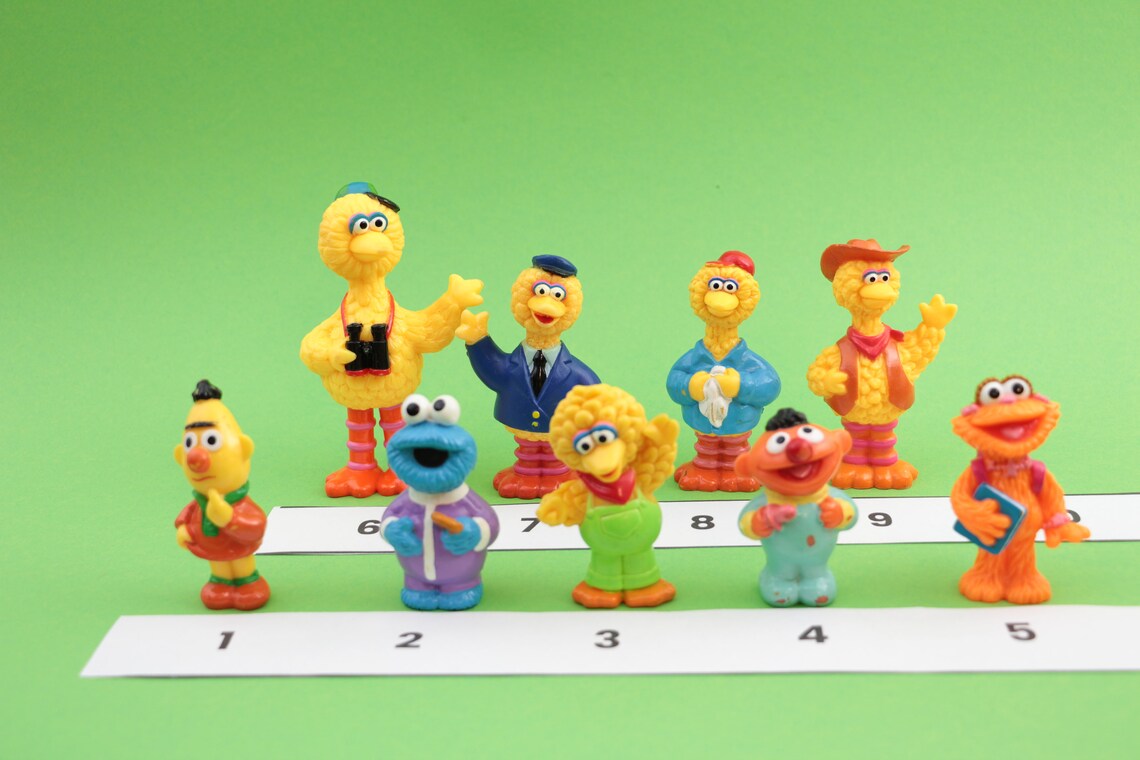 Sesame Street Figures From Different Years and Sizes sesame | Etsy