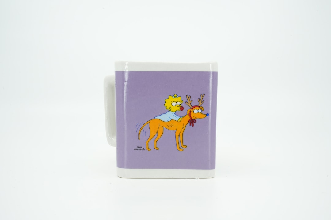 Vintage Simpsons Mug Maggie From Fox Channel quick Simpsons Christmas ...