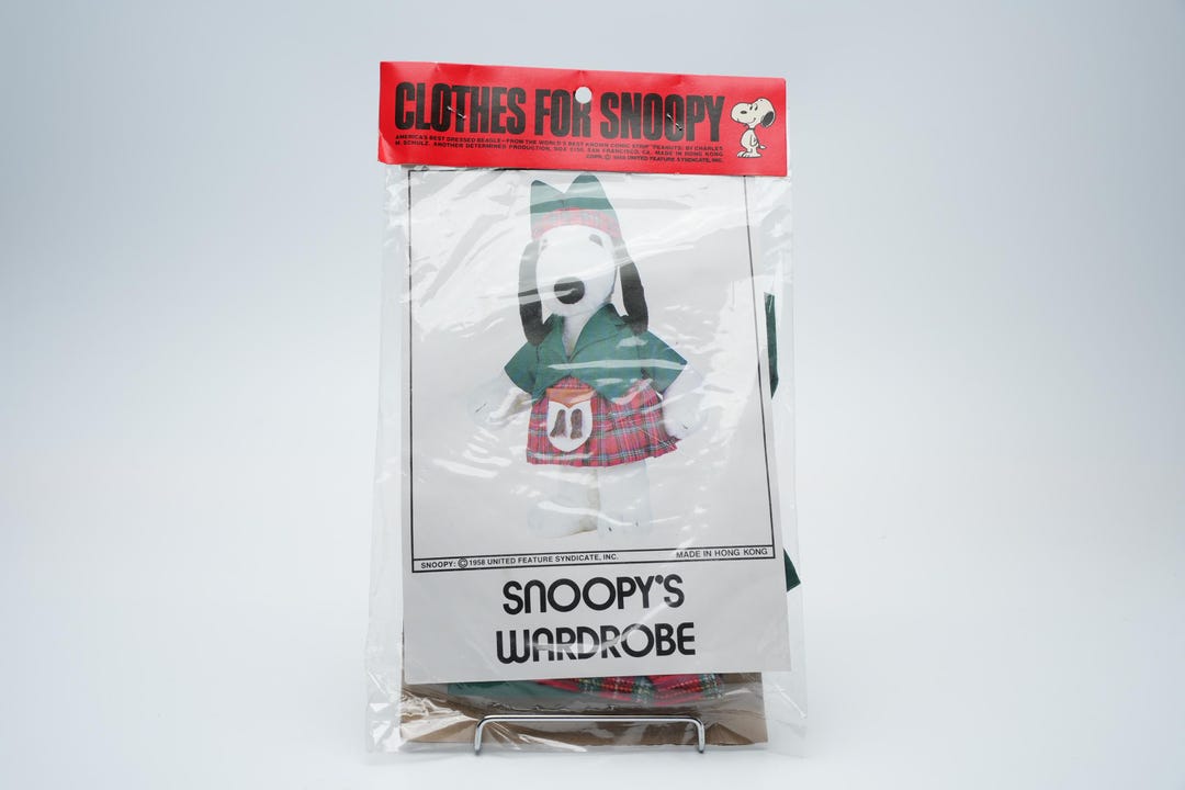 Vintage Snoopy Scottish Outfit by Determined Productions, 1980s - Etsy