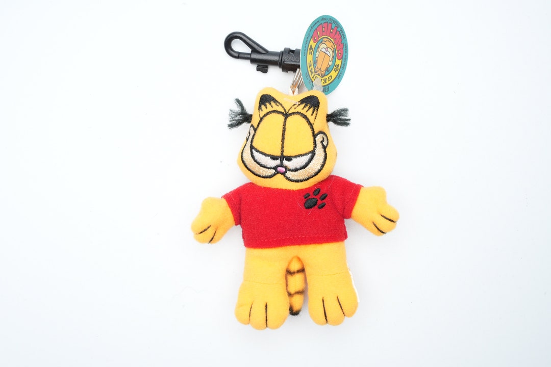 Garfield Mini Keychain Plush | Vintage Garfield With Original Tag - Etsy