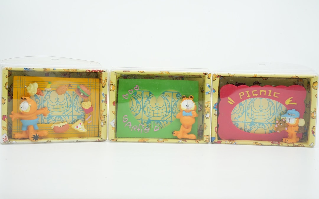 Vintage Garfield Photo Frames (set of 3) - 1987 Collectible - Etsy