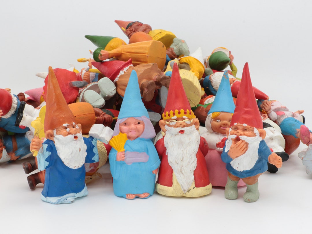 David de kabouter figuren uit '80 / 1988 kabouter poppetjes vintage ...
