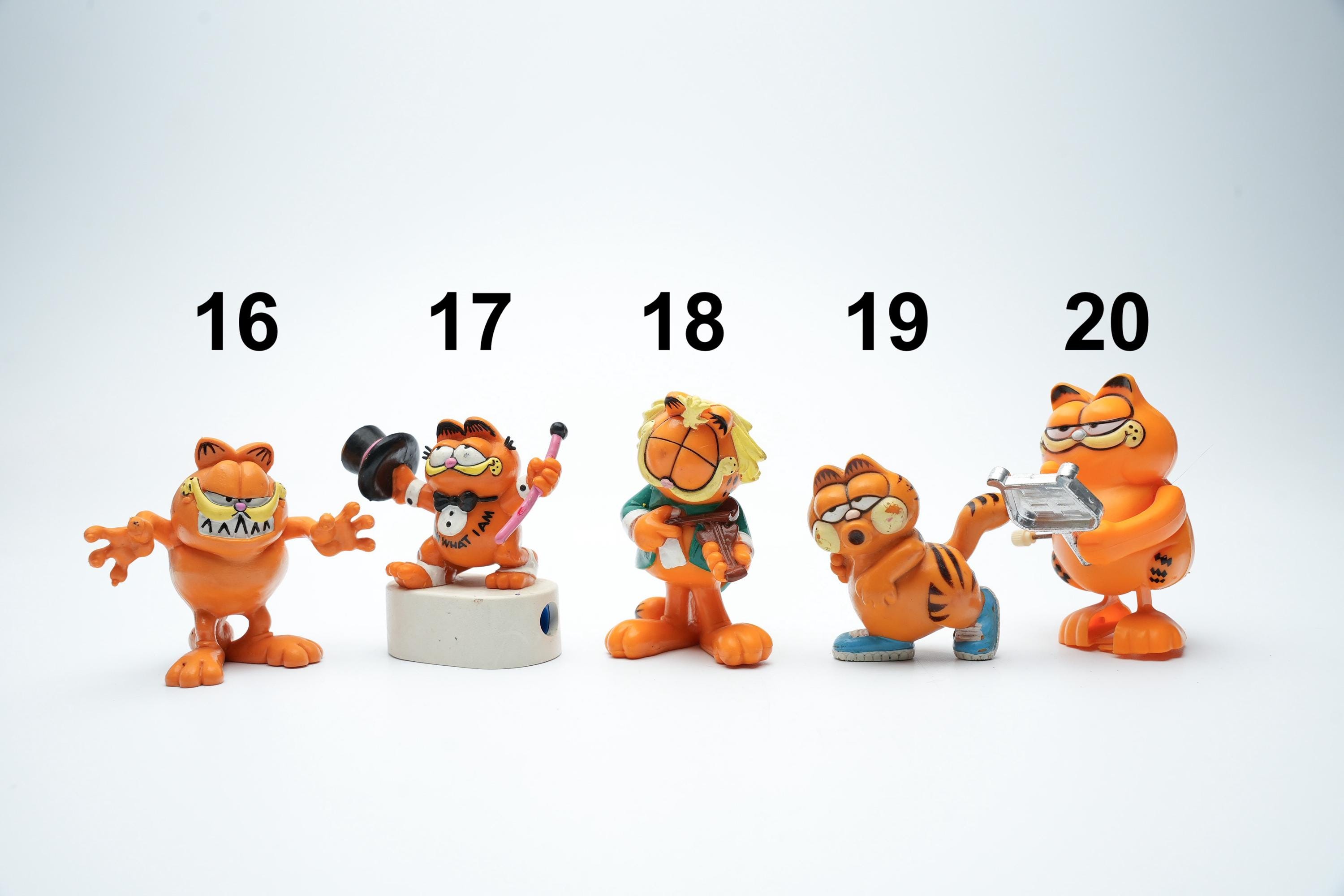 Garfield Vintage Figure 80s – Paws PVC Toy – Pick Your Number – Retro ...