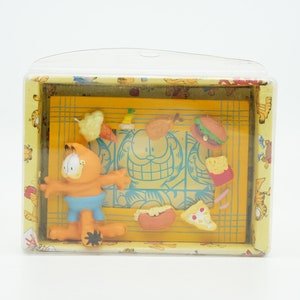 Vintage 1987 Garfield Photo Frame Set Nostalgic Collectible i Love Food ...