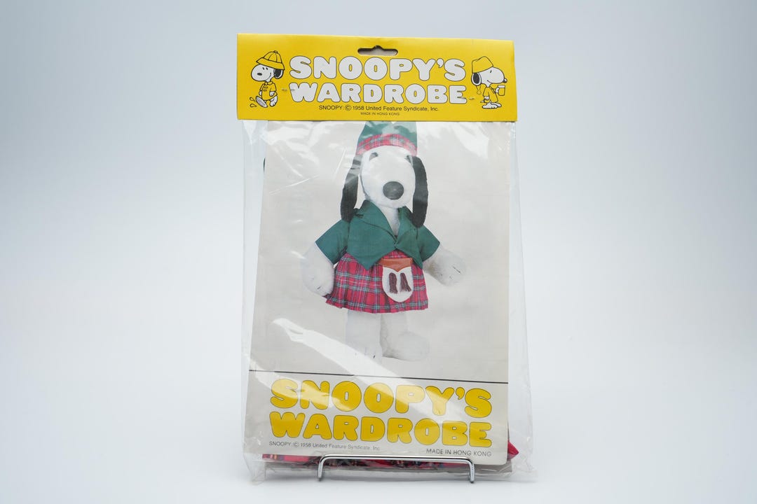 Vintage Snoopy Scottish Outfit (snoopy's Wardrobe) by Determined ...