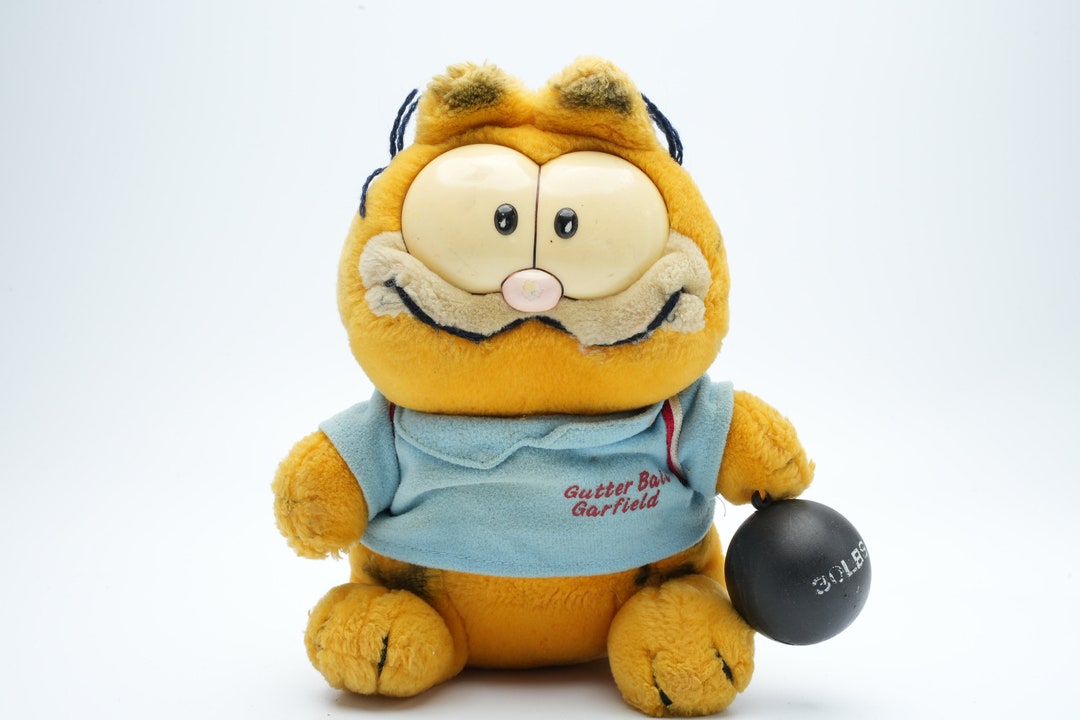 Gutter Ball Garfield Plush Vintage Rare Garfield Plush bowling - Etsy