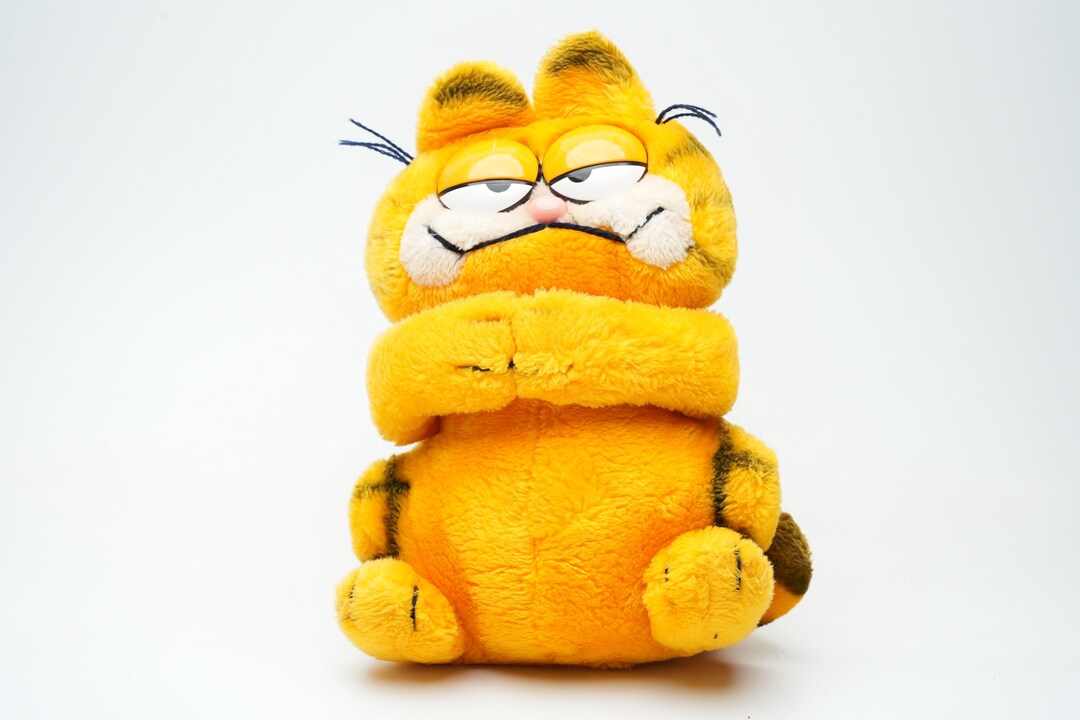 Vintage Garfield Soft Toy 30cm – Licensed 1980s Paws & United Feature ...