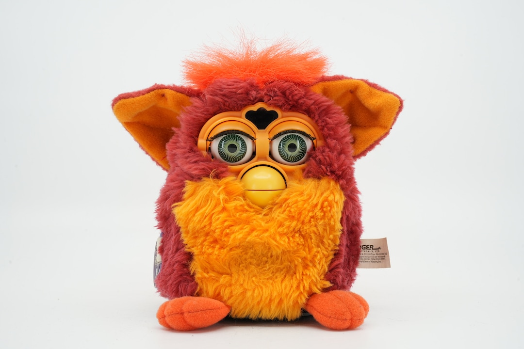 Vintage Furby 1998 Rooster Model Vintage Furby With Green Eyes and Red ...