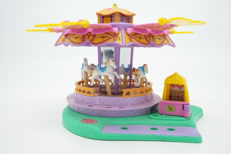 Vintage Polly Pocket Bluebird Mattel Carousel Merry Go Round - Etsy