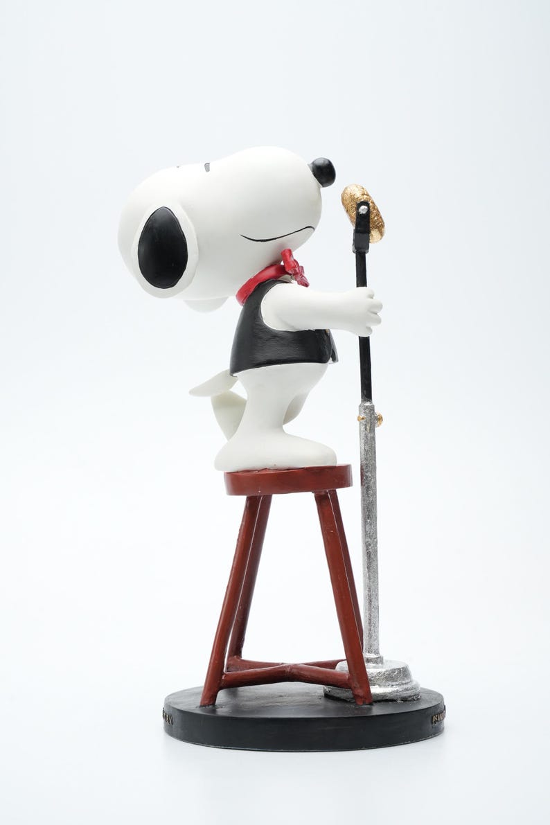 Rare Vintage Snoopy Statue – Peanuts Jazz Collection – Snoopy With ...