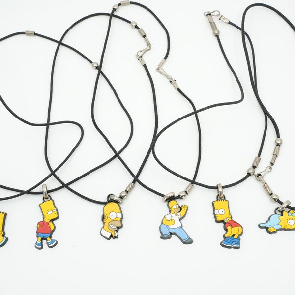 The Simpsons Necklace - Etsy