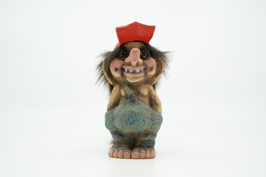 Rare Nyform Troll Standing With a Red Cap on His Head 1118 - Etsy