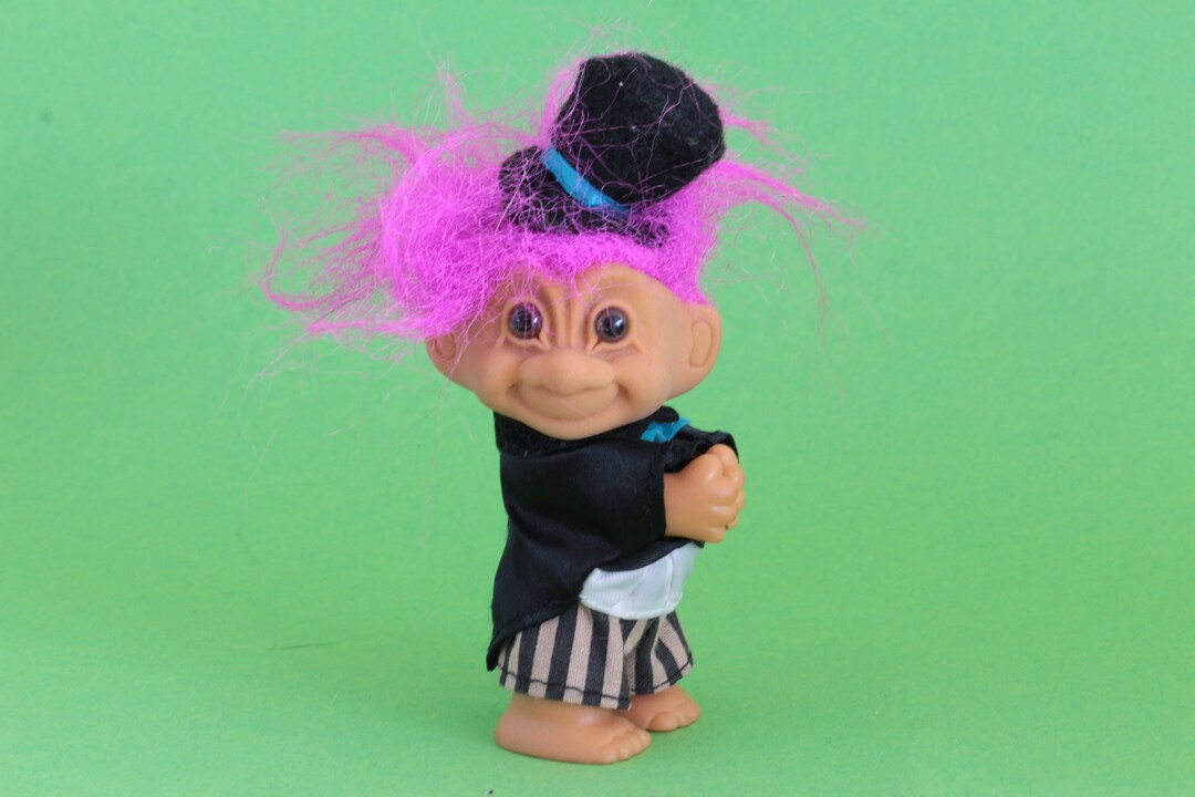 Vintage Dam Troll in Original Outfit | Classic Dam Troll in Dress - Etsy