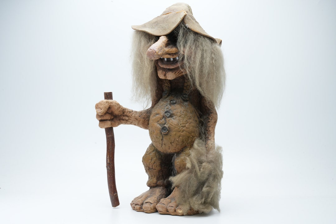 Super Rare Large Nyform Troll With Walking Stick | Number 112 - Etsy