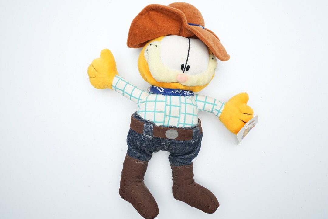 Garfield Cowboy Plush With a Nice Hat - Etsy
