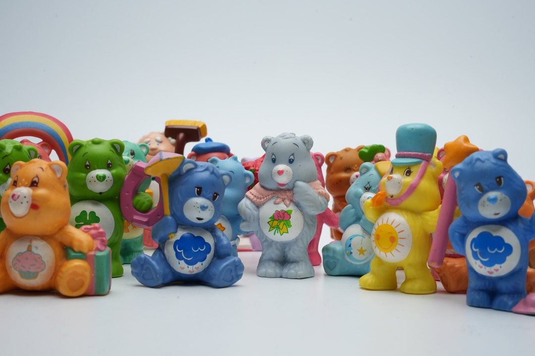 Cute Care Bears Mini Figures Kenner 1984, PVC Collectibles Vintage Toys ...