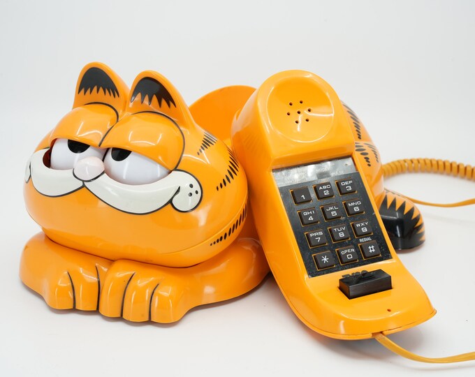 Rare Vintage Garfield Telephone Produced by Tyco - Etsy